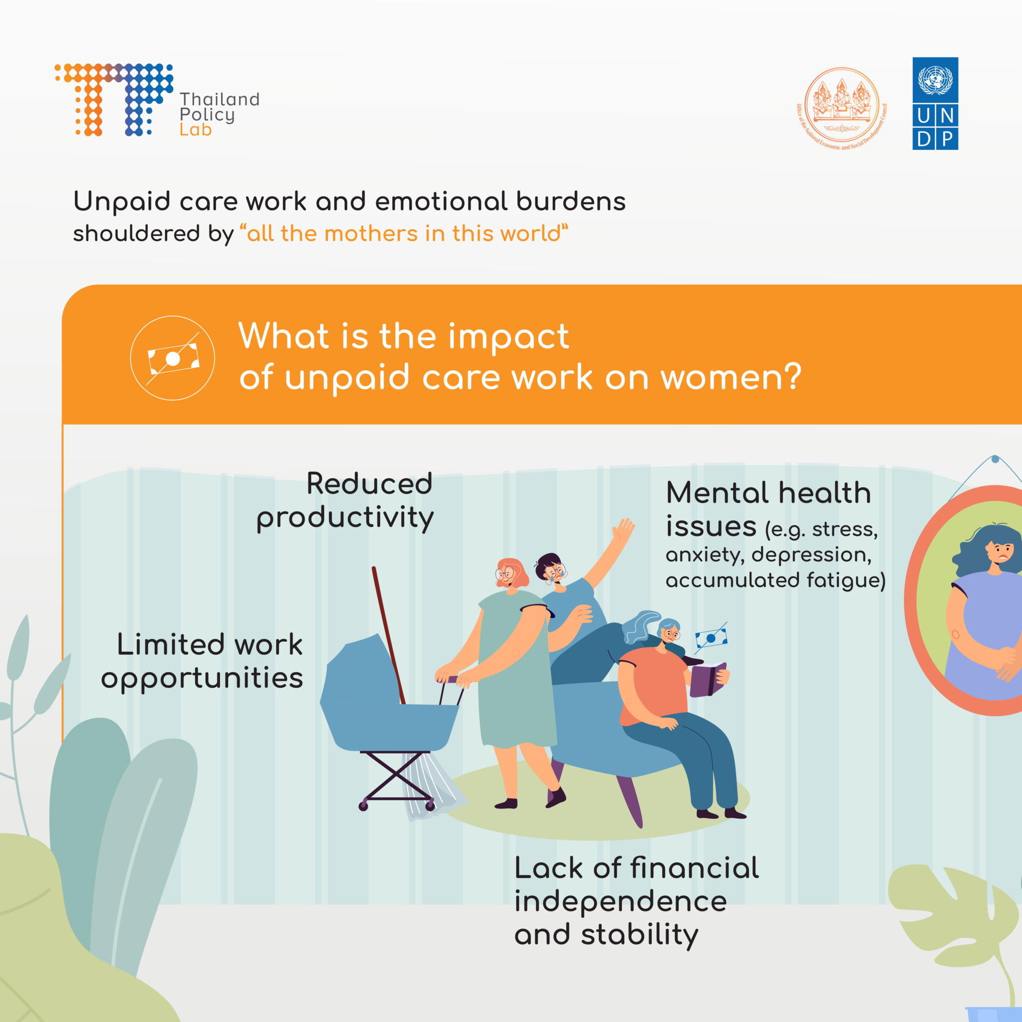 Unpaid care work and emotional burdens shouldered by all the mothers in ...
